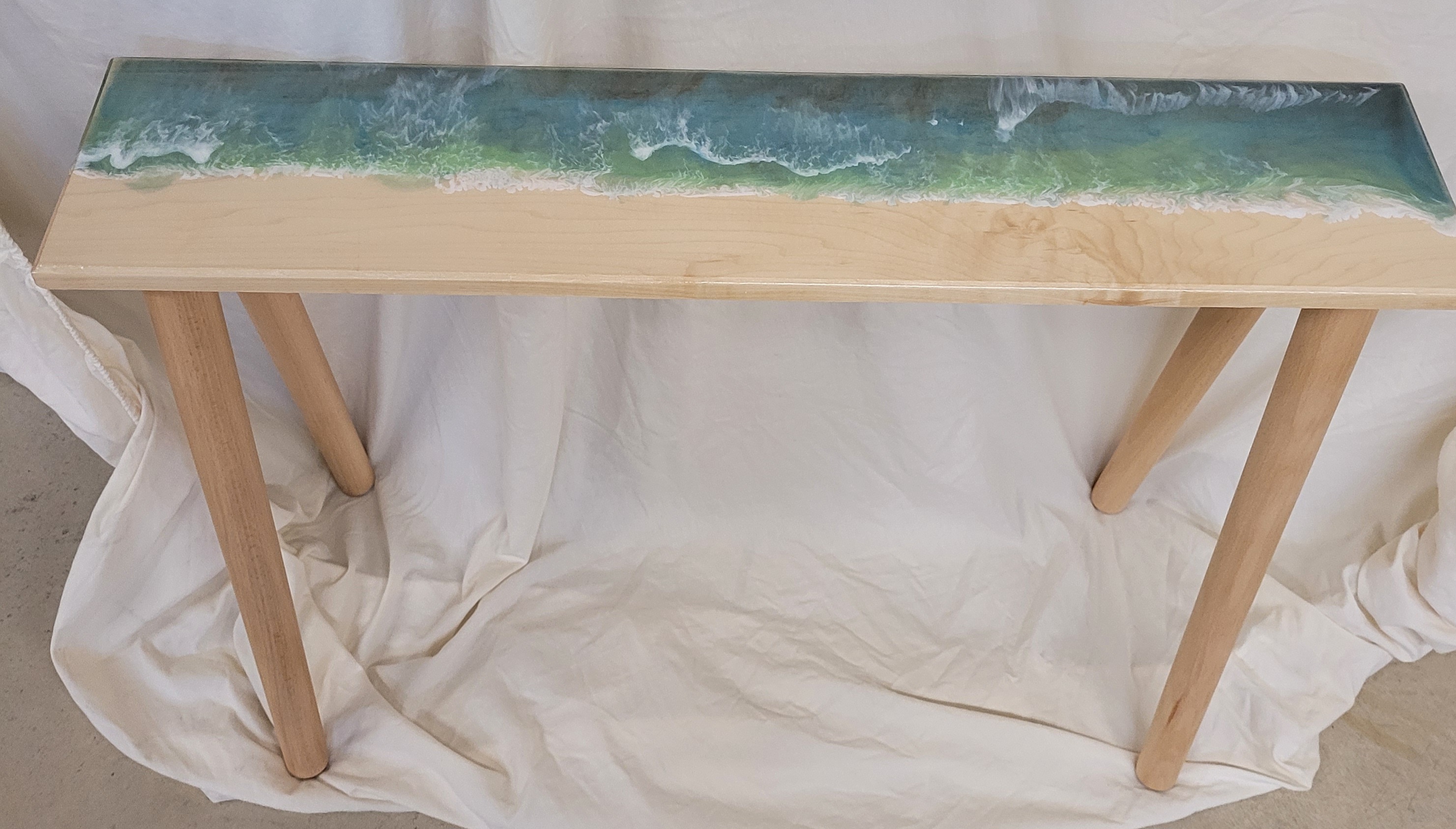 Epoxy Resin Tables – Sea Screens and Sea Glass Art