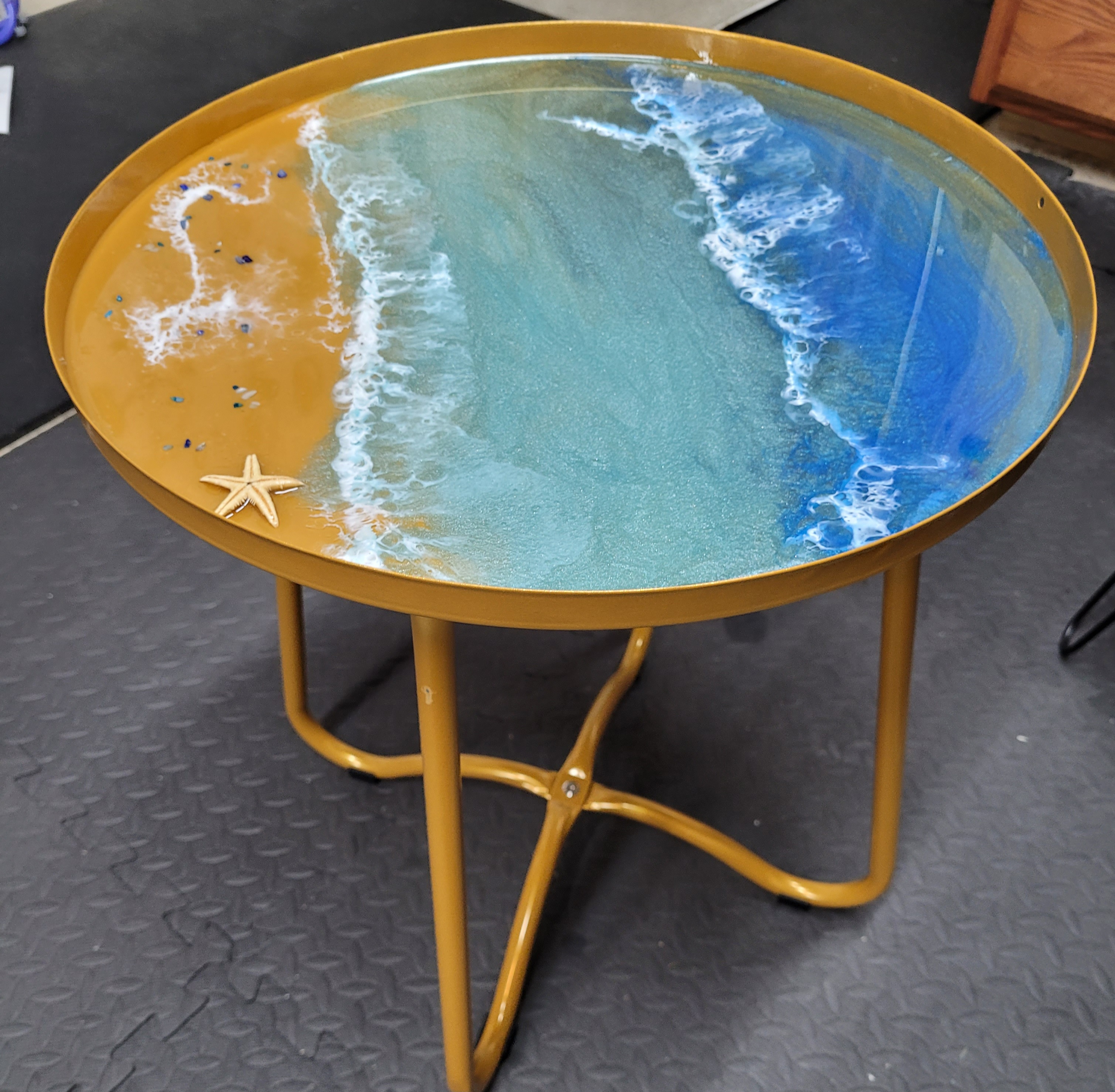 Epoxy Resin Tables – Sea Screens and Sea Glass Art