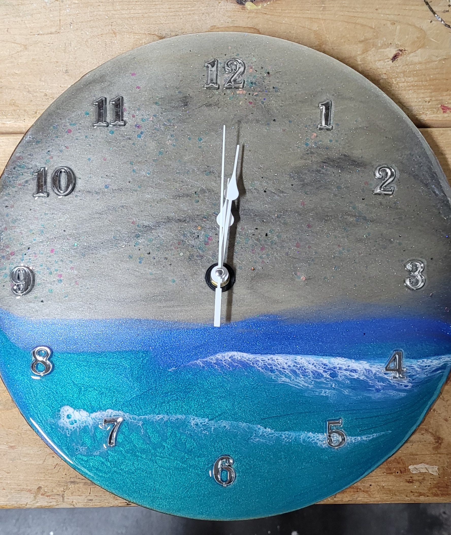 Resin Clocks – Sea Screens and Sea Glass Art