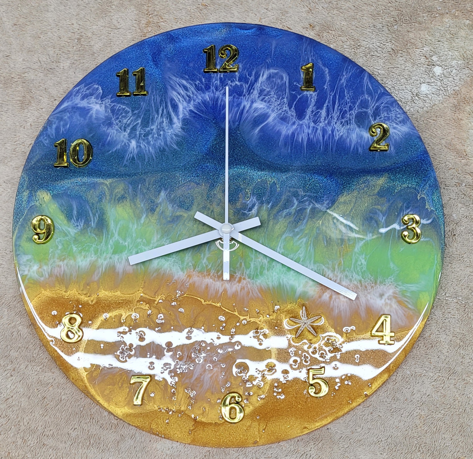 Resin Clocks – Sea Screens and Sea Glass Art